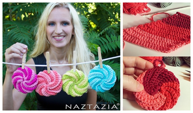 Crochet Spiral Scrubbies Pattern