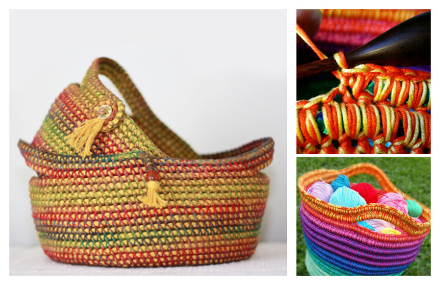 Sturdy Rope Basket Free Crochet Patterns - DIY Magazine