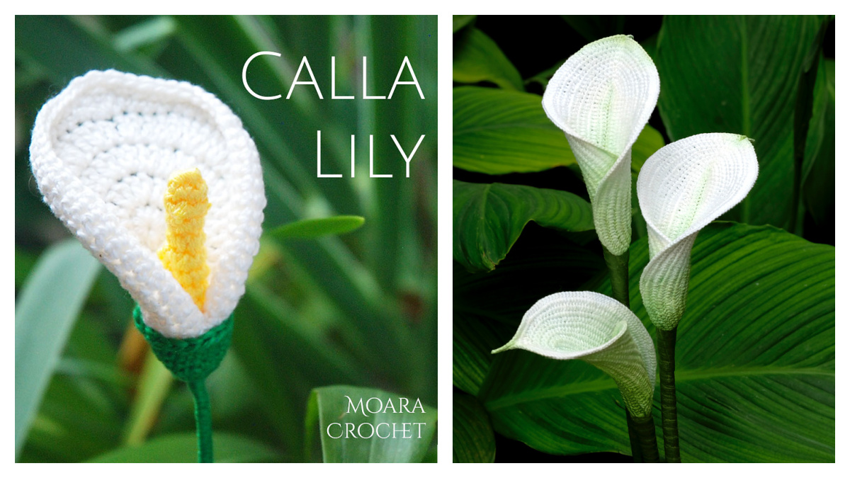 Crochet Calla Lily Flower Bouquet Free Crochet Patterns