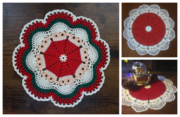 Christmas Crochet Santa Doily Free Crochet Patterns