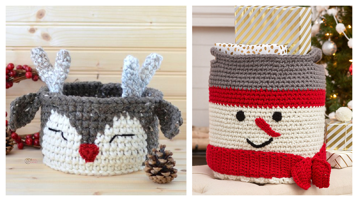 Crochet Santa’s Gift Basket Free Crochet Patterns