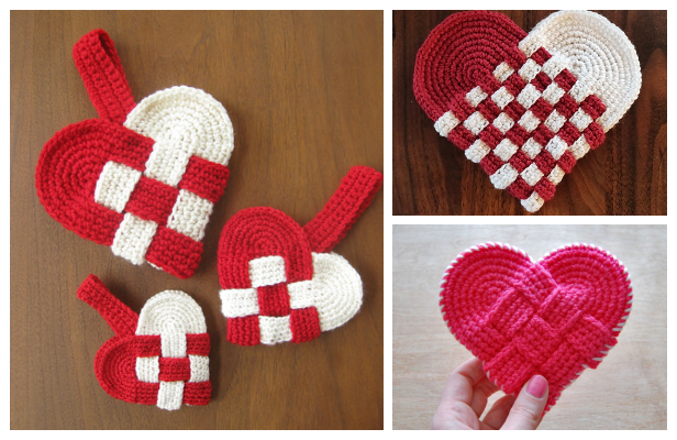 Braid Danish Heart Free Crochet Patterns + Video - DIY Magazine