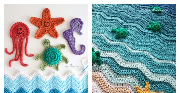 Ocean Themed Crochet Blanket | atelier-yuwa.ciao.jp