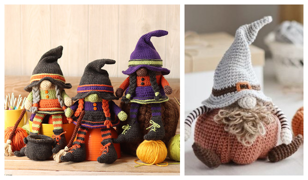 Crochet Halloween Gnome Amigurumi Free Patterns & Paid - DIY Magazine