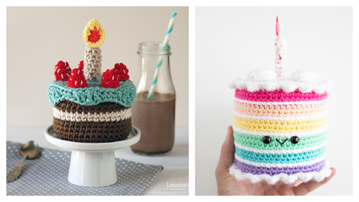 Amigurumi Birthday Cake Free Crochet Patterns - DIY Magazine
