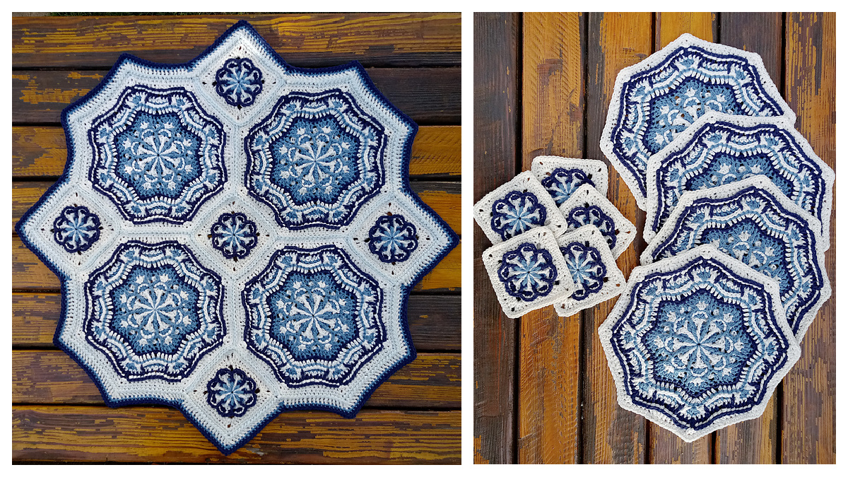 Mandala Tiles Block Free Crochet Pattern - DIY Magazine