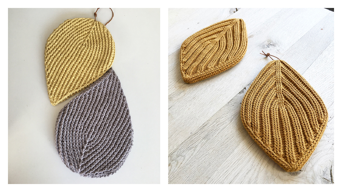 Leaf Potholder Free Crochet Patterns and Paid - DIY Magazine