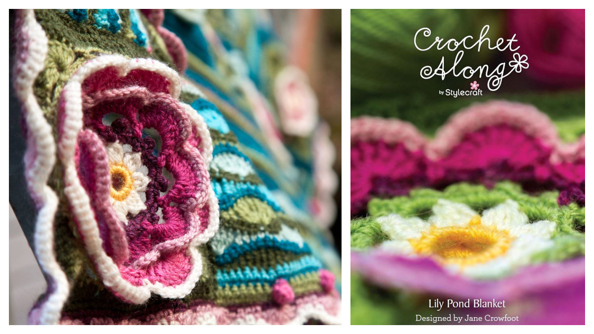 Lily Pond Blanket Free Crochet Pattern - DIY Magazine