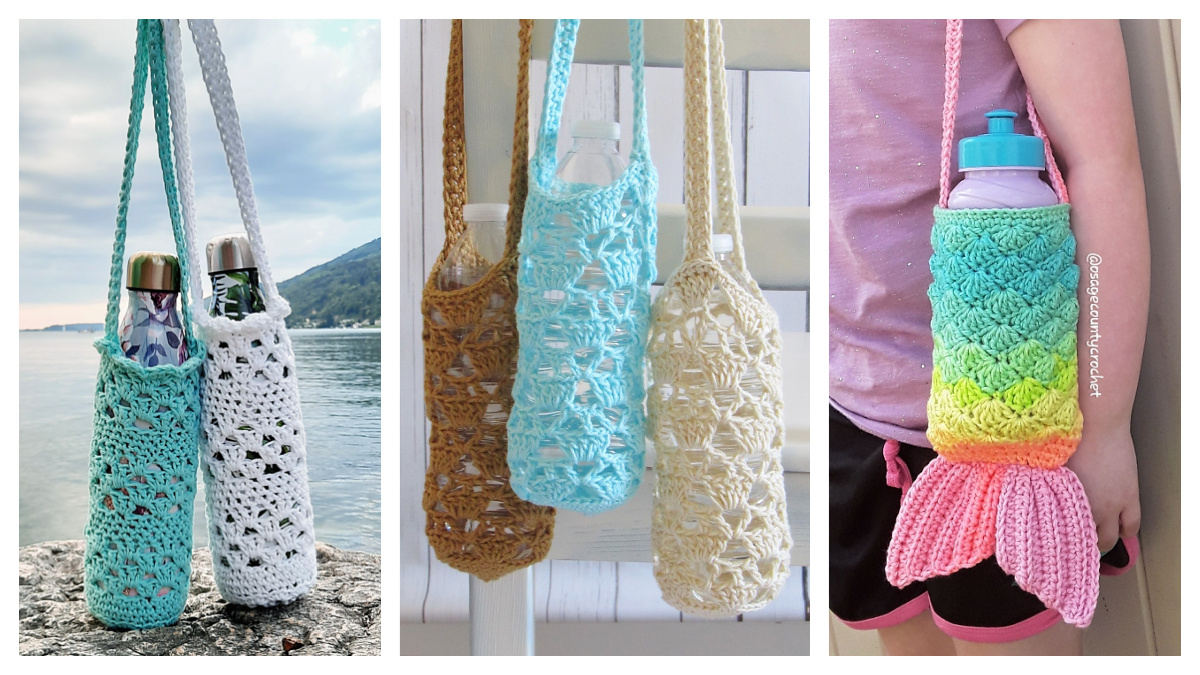 Water Bottle Sling Free Crochet Patterns - DIY Magazine