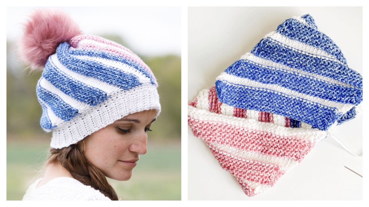 Tunisian Swirl Hat Free Crochet Pattern - DIY Magazine