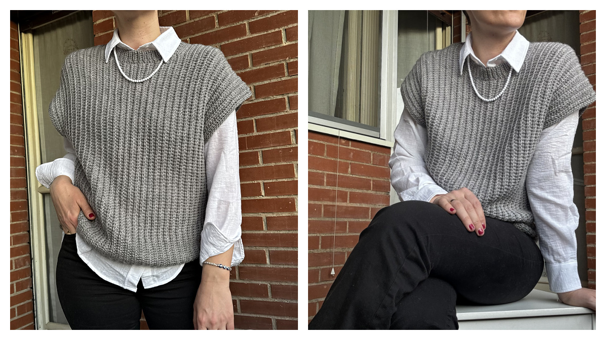 Aurora Slipover Vest Crochet Pattern - DIY Magazine