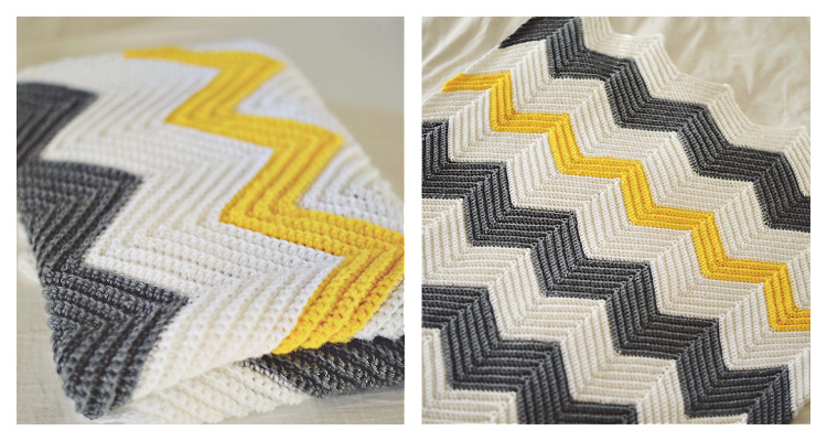 Chevron Afghan Free Crochet Pattern - DIY Magazine