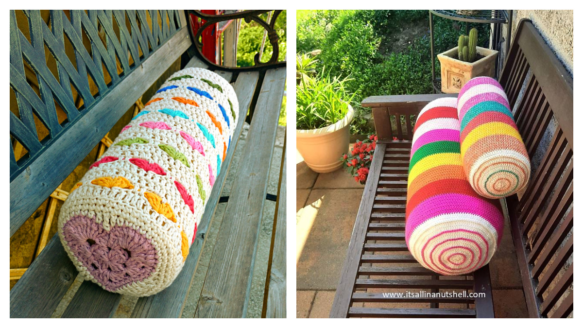 Bolster Pillow Free Crochet Patterns - DIY Magazine
