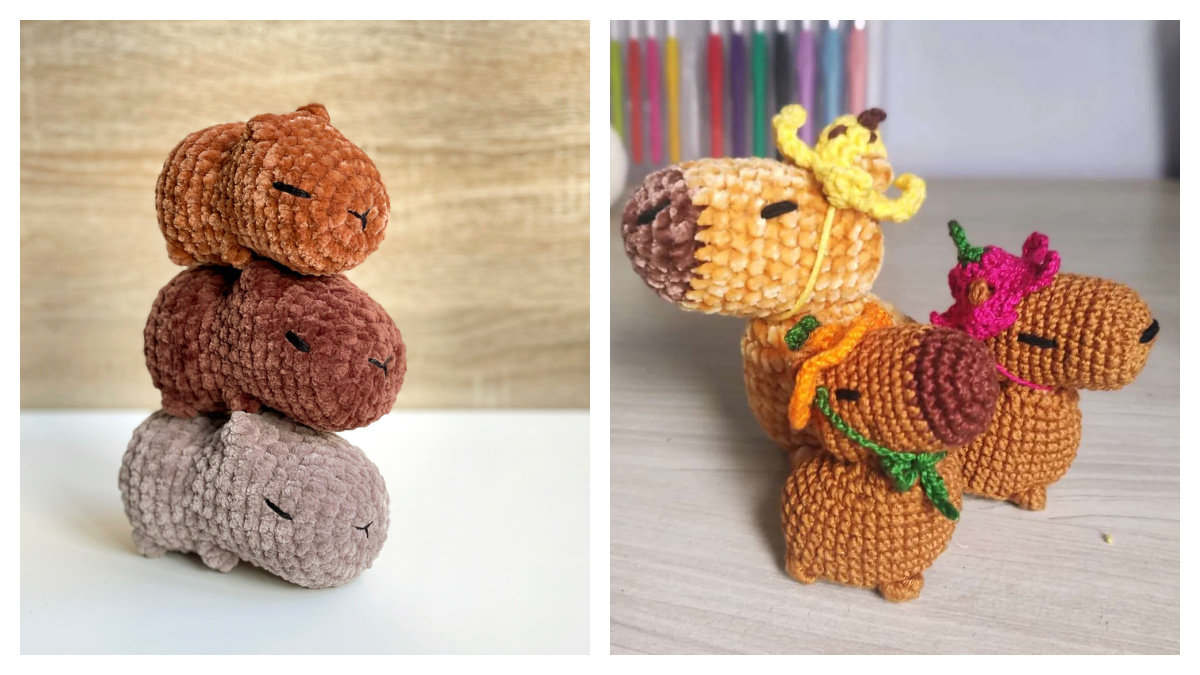 Amigurumi Capybara Crochet Patterns - DIY Magazine