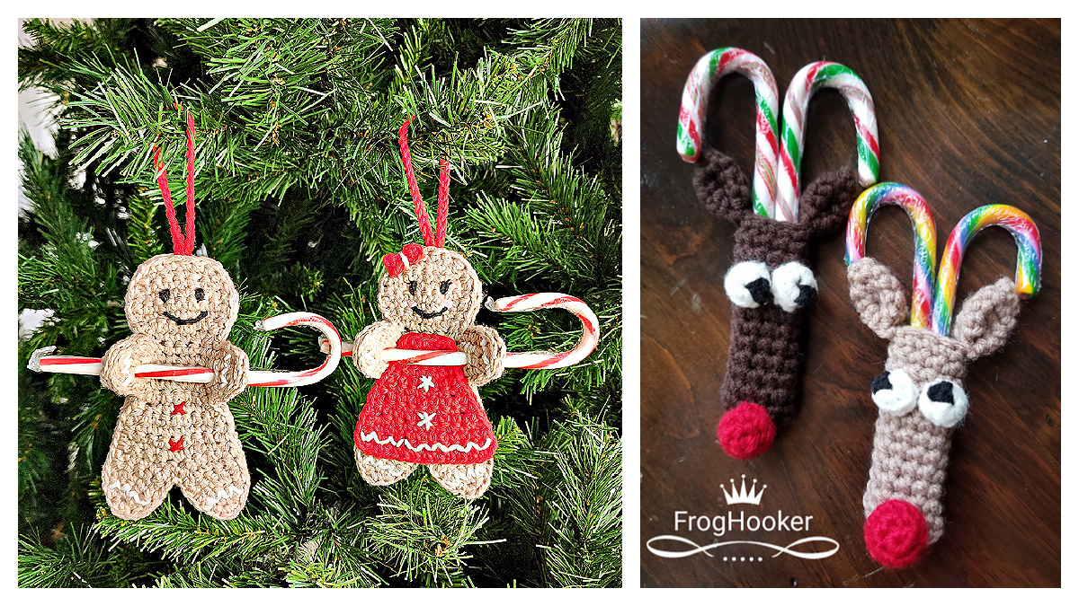 Last Minute Candy Cane Holder Crochet Patterns - DIY Magazine