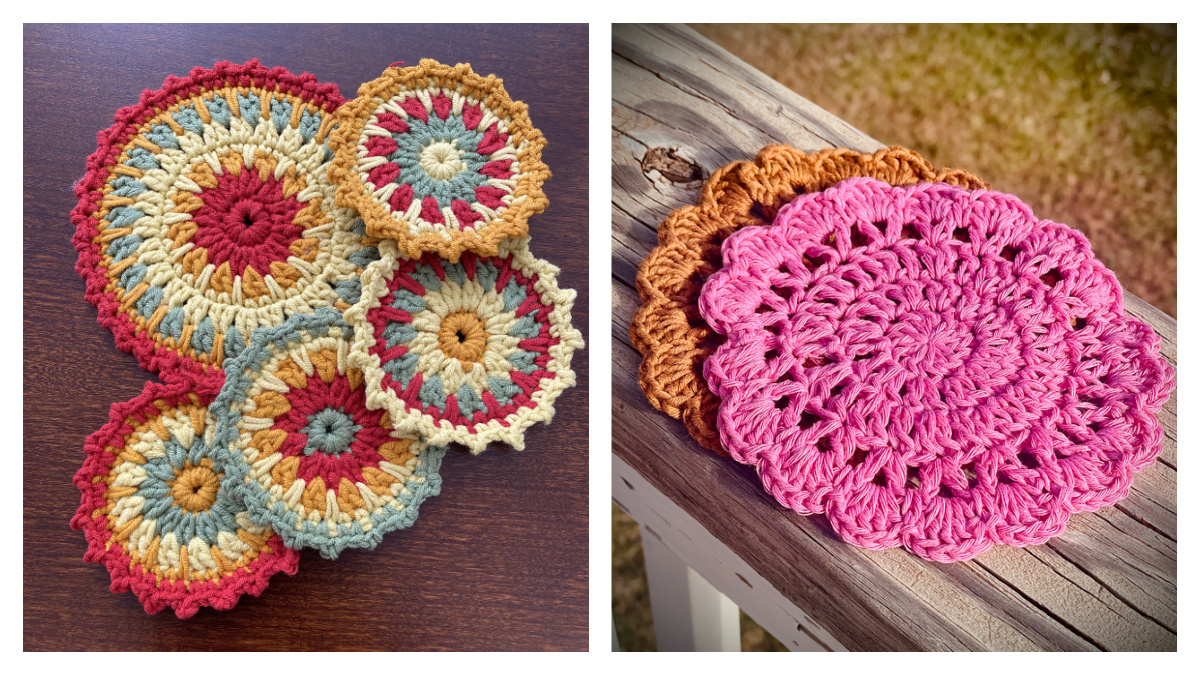 Easy Spring Coaster Free Crochet Patterns - DIY Magazine