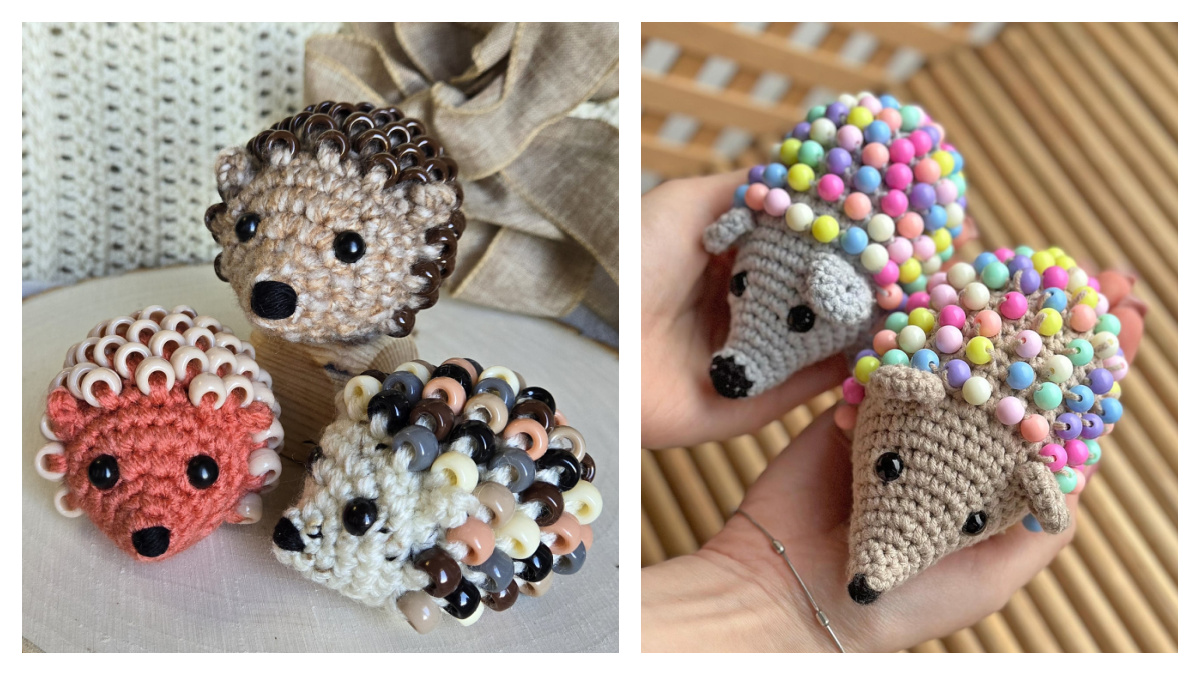 Amigurumi Beaded Fidget Hedgehog Crochet Patterns - DIY Magazine