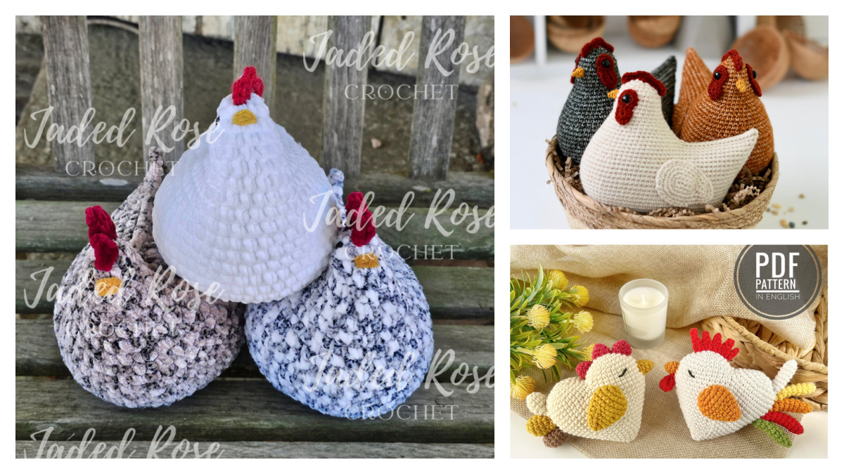 Amigurumi Easter Chicken Decor Crochet Patterns - DIY Magazine