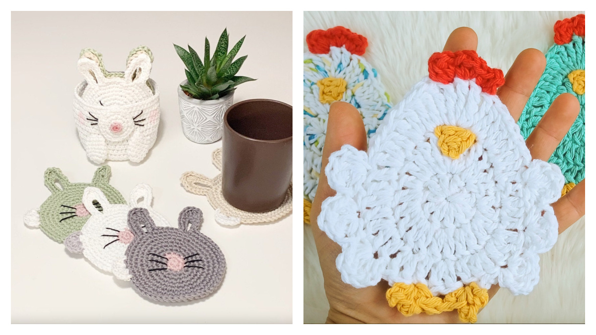 Fun Easter Coaster Crochet Patterns - DIY Magazine
