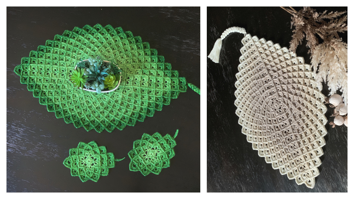 Petiole Doily Coaster Crochet Pattern - DIY Magazine