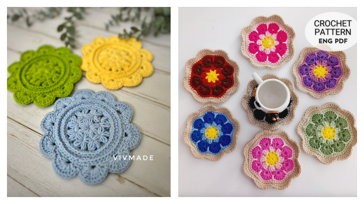 Fabulous Spring Coasters Crochet Patterns - DIY Magazine