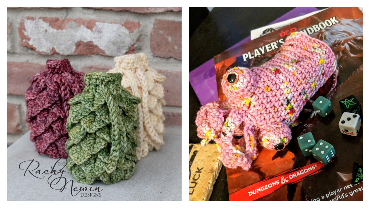 Fun Dice Bag Free Crochet Patterns - DIY Magazine