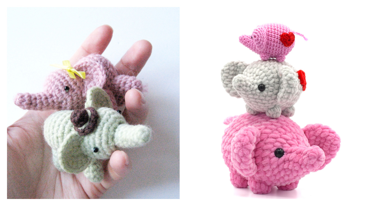 Crochet Mini Elephant Amigurumi Free Patterns - DIY Magazine