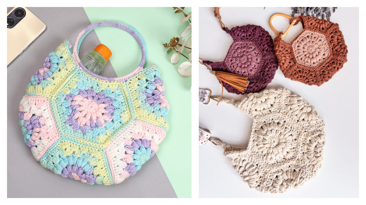 Hexagon Bag Crochet Patterns - DIY Magazine