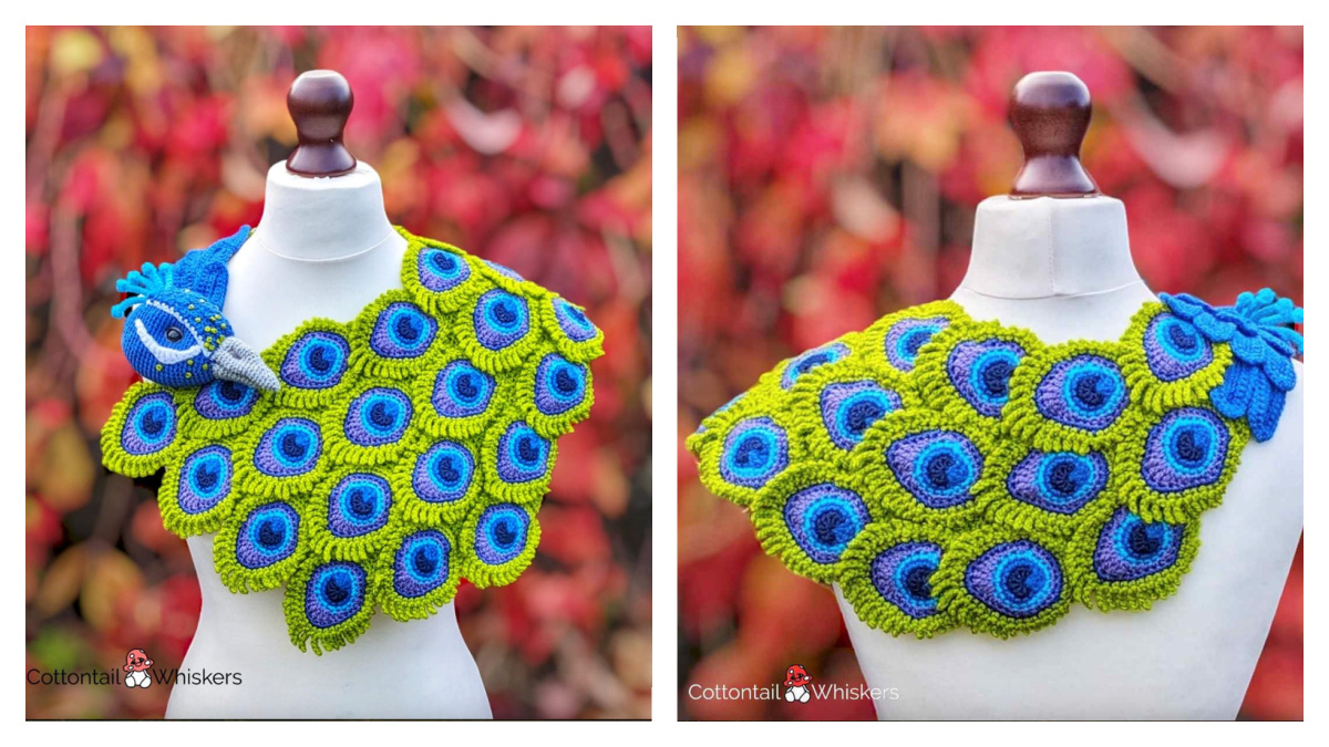 Stunning Peacock Shawl Crochet Pattern - DIY Magazine