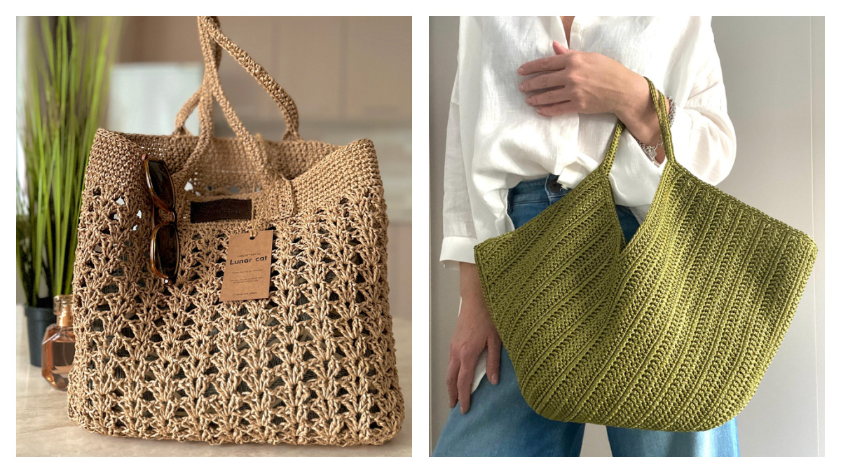 Large Raffia Bag Crochet Patterns - DIY Magazine