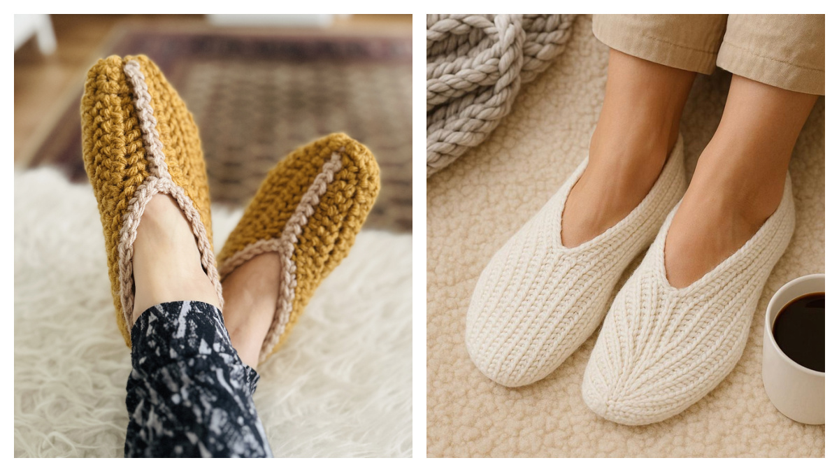 Women Slippers Free Crochet Patterns & Paid - DIY Magazine