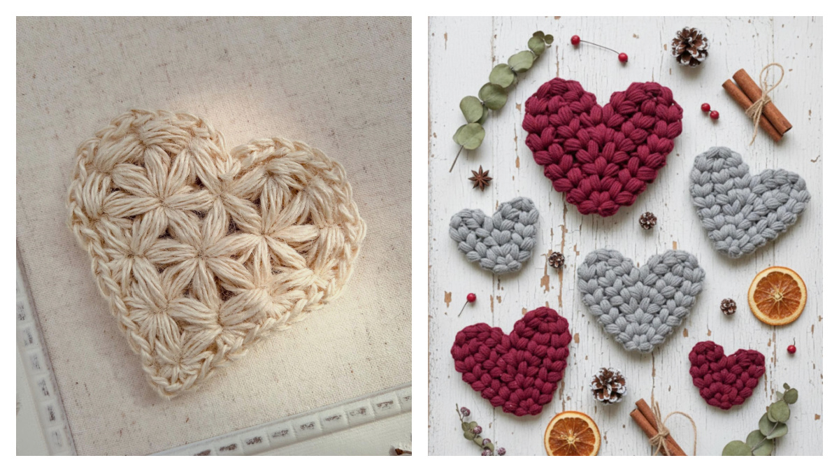 Valentine Heart Motif Crochet Patterns - DIY Magazine