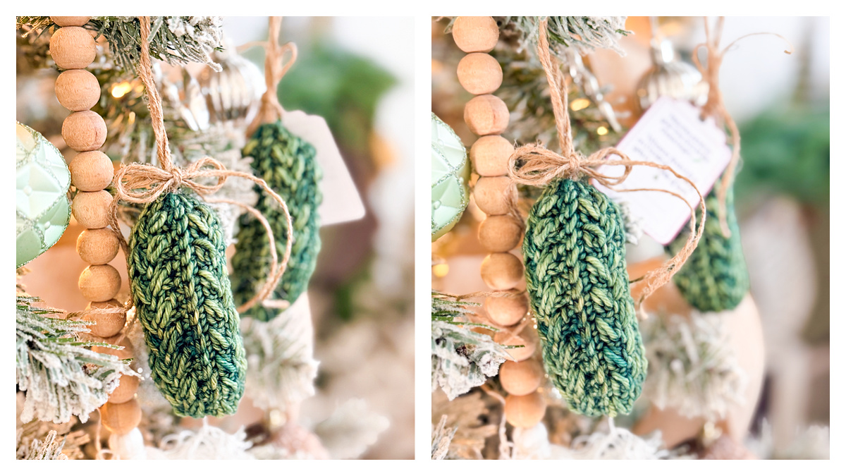 Wheat Stitch Pickle Ornament Free Crochet Pattern - DIY Magazine